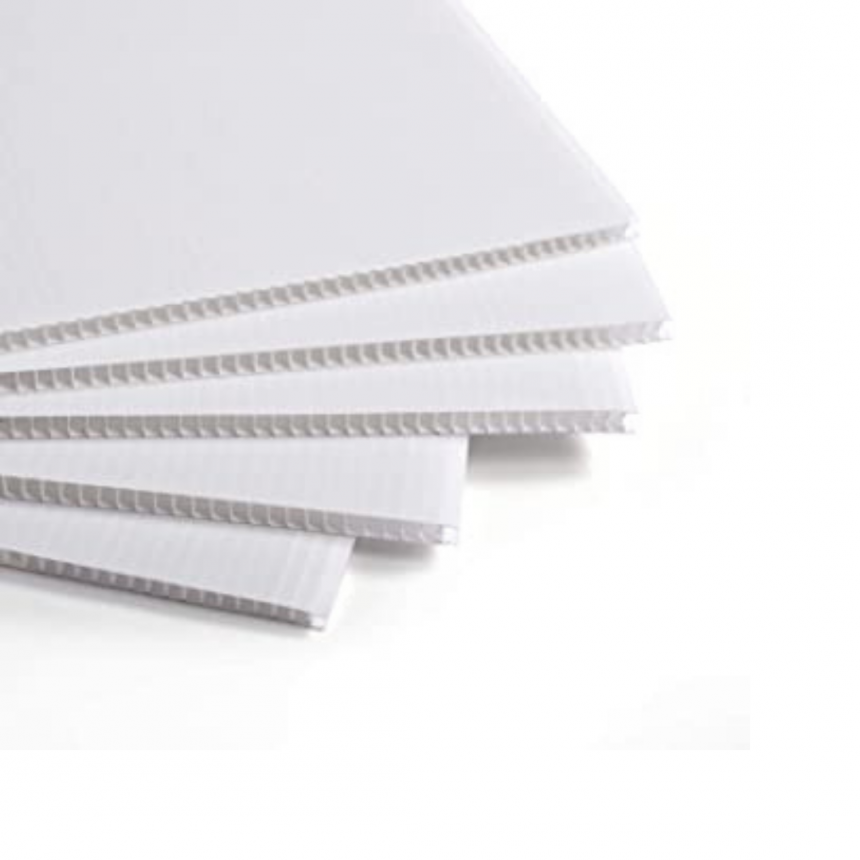 Coroplast blanco (1.22x2.44mts de 4mm) por PAQUETE - Vinilos y Graficos ...